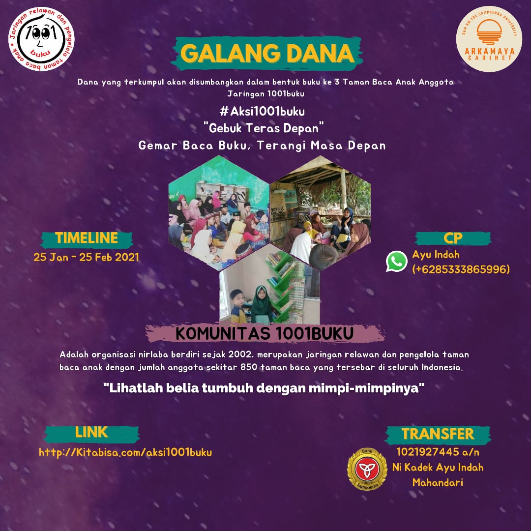 OPEN DONATION - Event Apa Aja