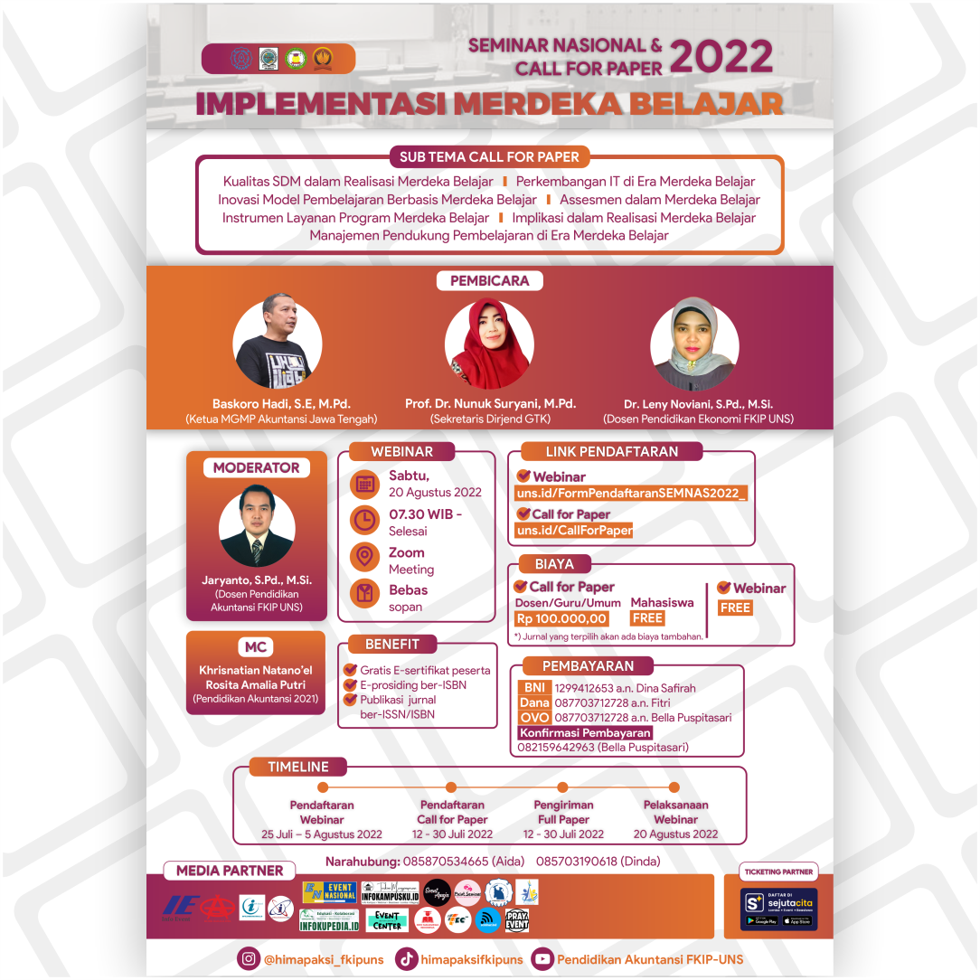 Seminar Nasional dan kompetisi Call for Paper - Event Apa Aja